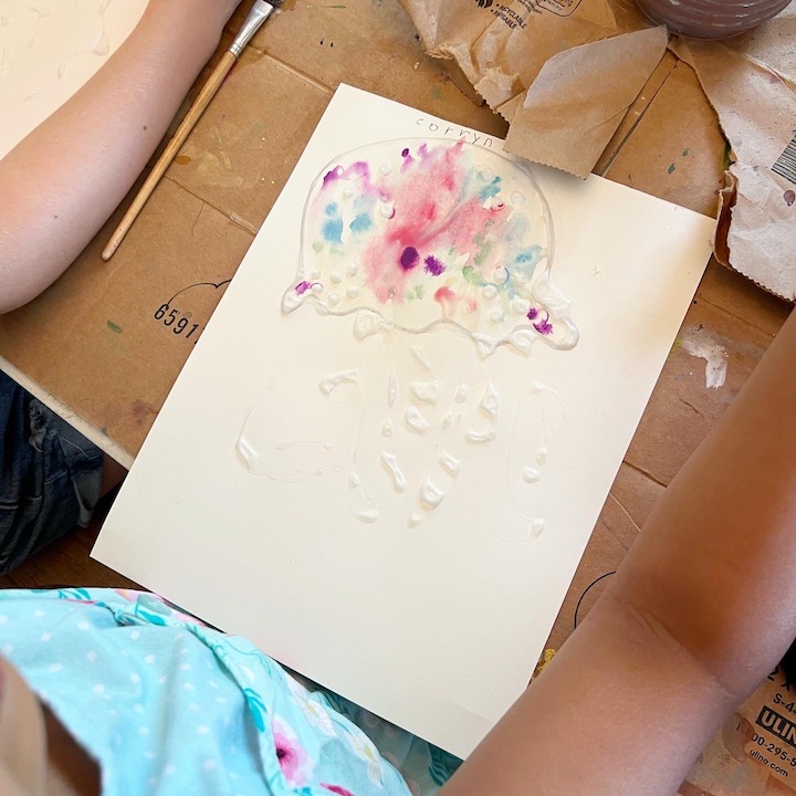Jellyfish Art - Homeschool Homestead